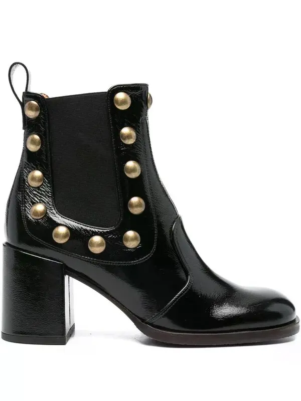 Chie Mihara 75mm Embellished Block-heel Ankle Boots
