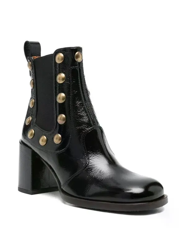 Chie Mihara 75mm Embellished Block-heel Ankle Boots