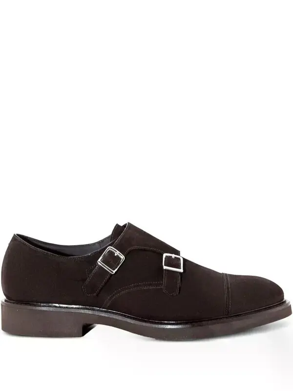DOUCAL'S Double-buckle Monk Shoes