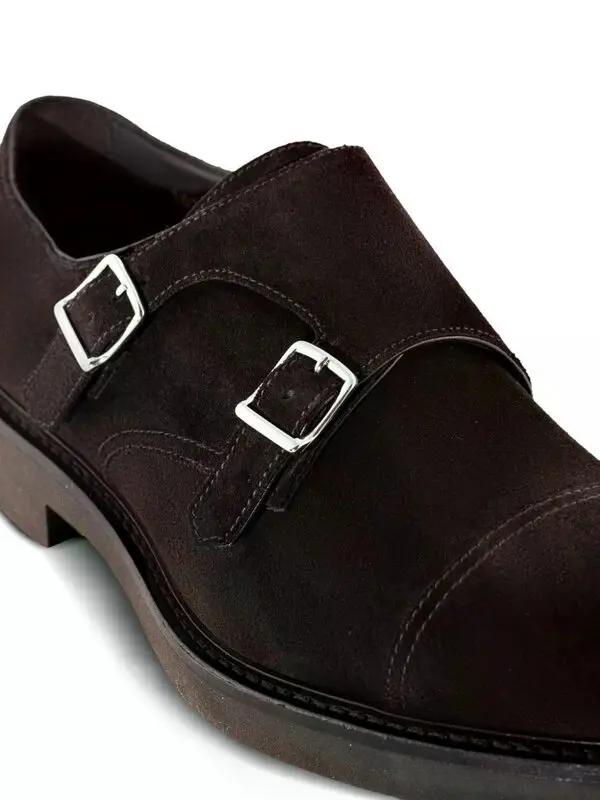 DOUCAL'S Double-buckle Monk Shoes