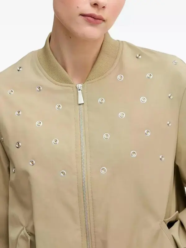 Sisley Studded Bomber Jacket
