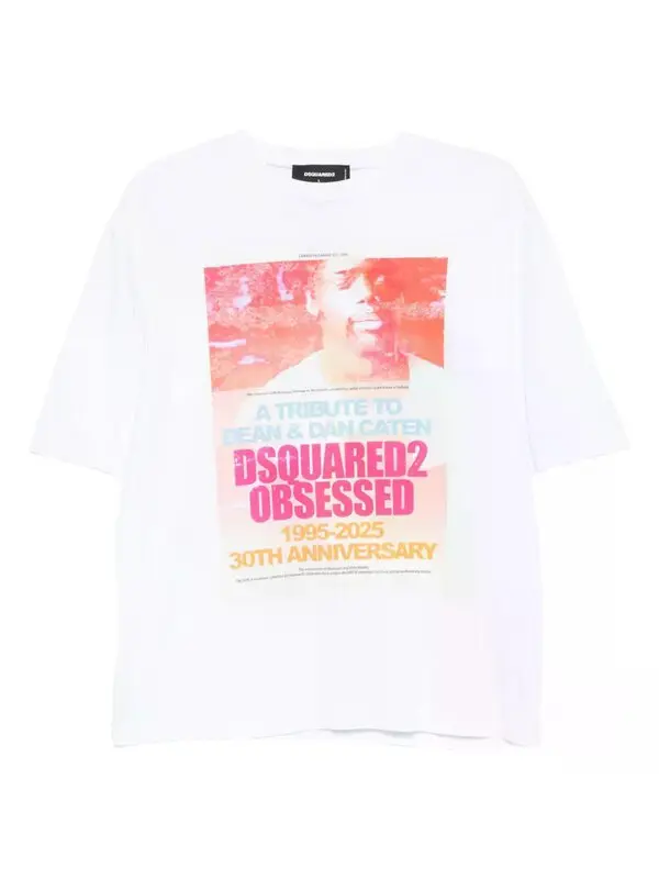 Dsquared2 Print T-shirt - White