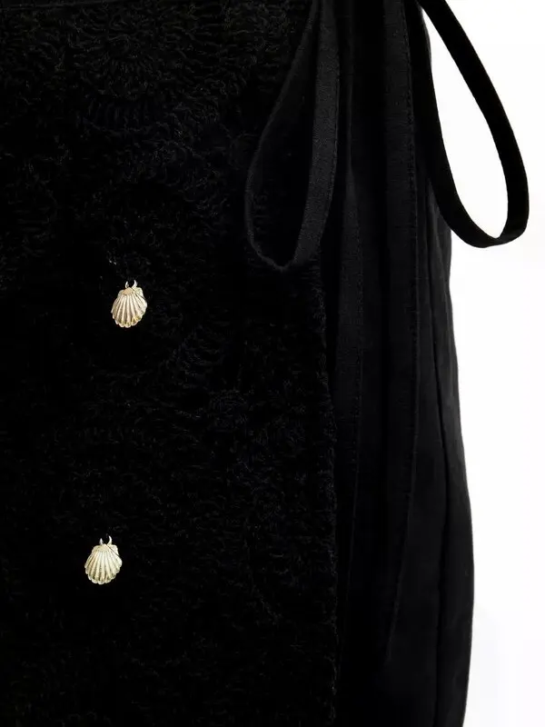 NEVER FULLY DRESSED Crochet-detail Wrap Skirt