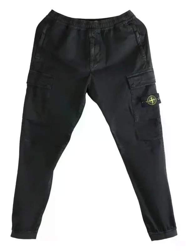 Stone Island Cargo-pocket Trousers - Black