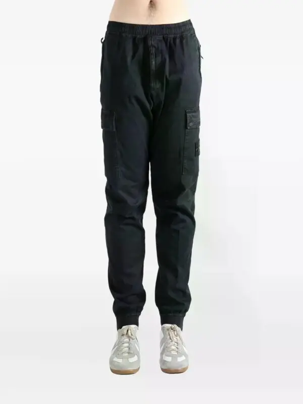 Stone Island Cargo-pocket Trousers - Black