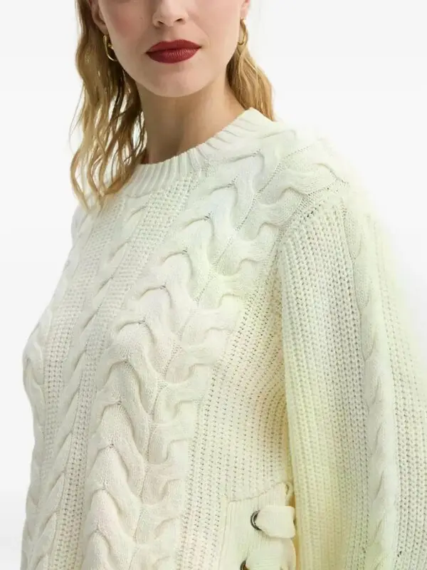 Munthe Cable-knit Lace-up Sweater