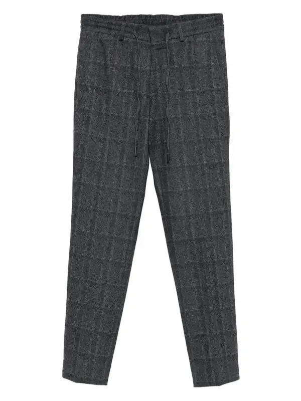 Karl Lagerfeld Checked Drawstring Trousers