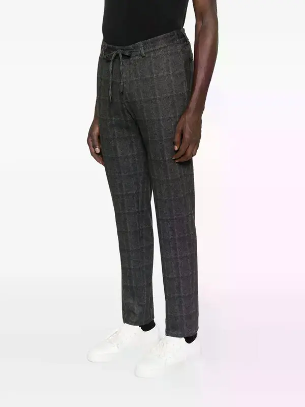 Karl Lagerfeld Checked Drawstring Trousers