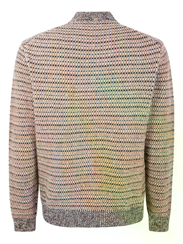 ZANONE Wool Geometric Knit Sweater - Neutrals