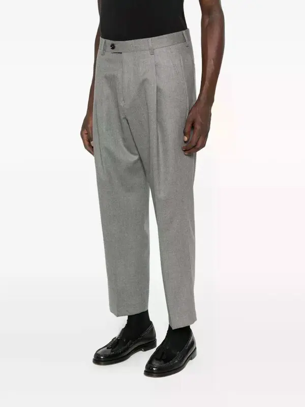 BE ABLE Pleated Side-pocket Trousers