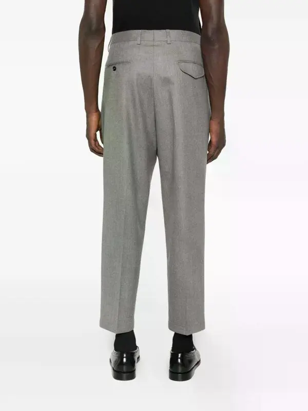 BE ABLE Pleated Side-pocket Trousers