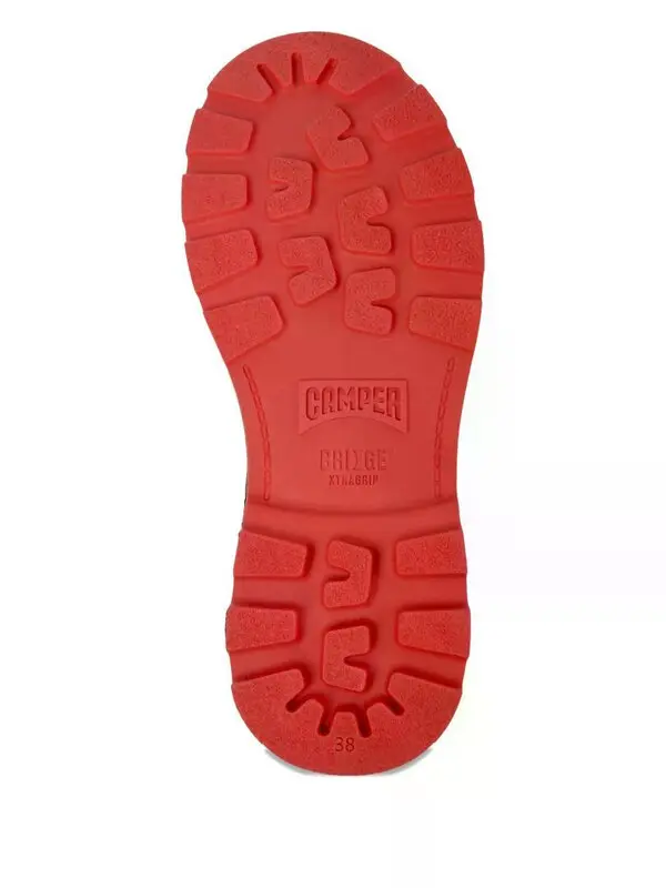 Camper Brutus Lace-up Combat Boots - Red
