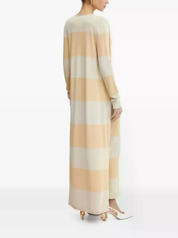 Liviana Conti Stripe Strapless Dress With Cardigan Set