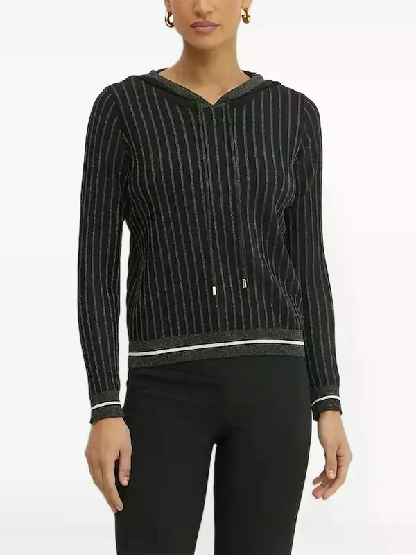 Liu Jo Ribbed-knit Hooded Sweater