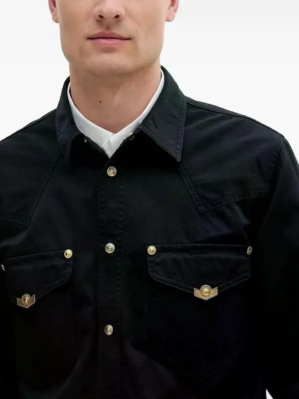 Versace Button-up Pocket Shirt Jacket