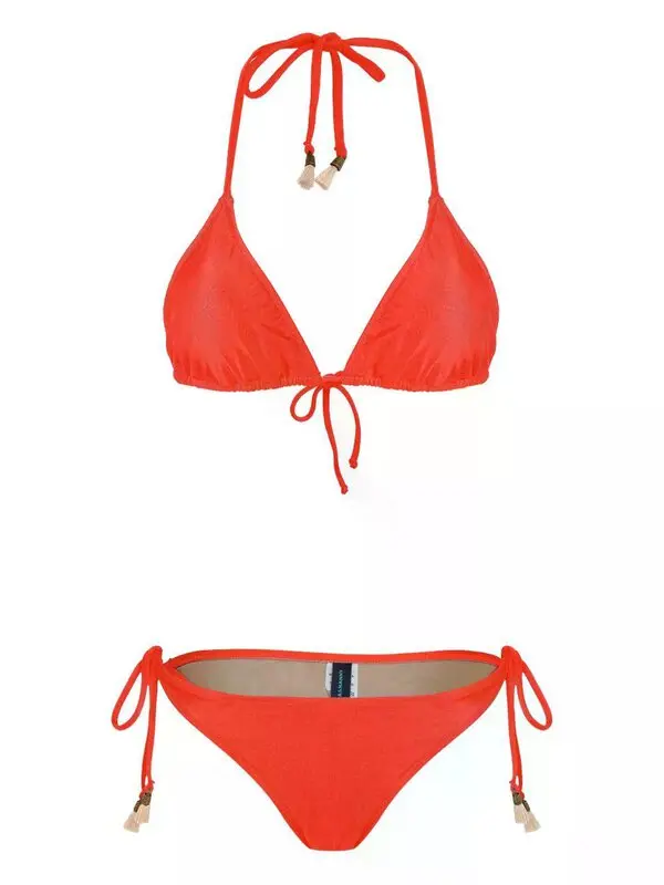 LYGIA & NANNY Tassel-tie Bikini - Red