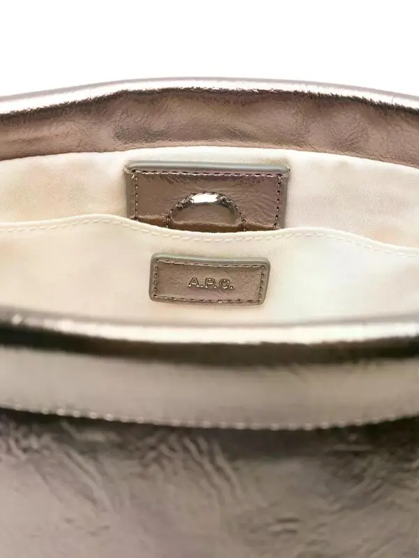 A.p.c. Metallic-effect Cross Body Bag