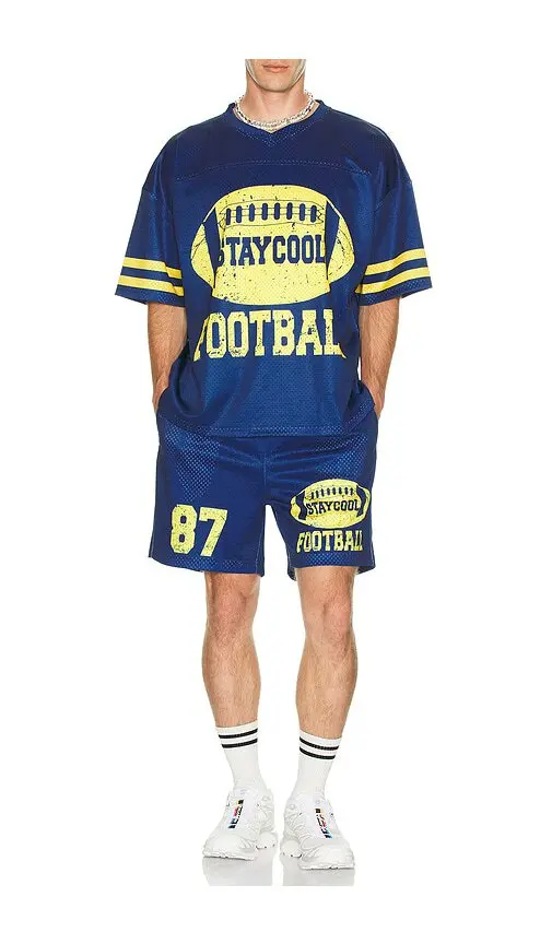STAY COOL Graphic Football Jersey
