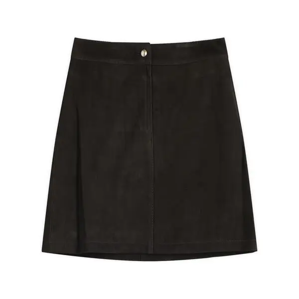 NOTHING WRITTEN Rona Suede A-line Skirt