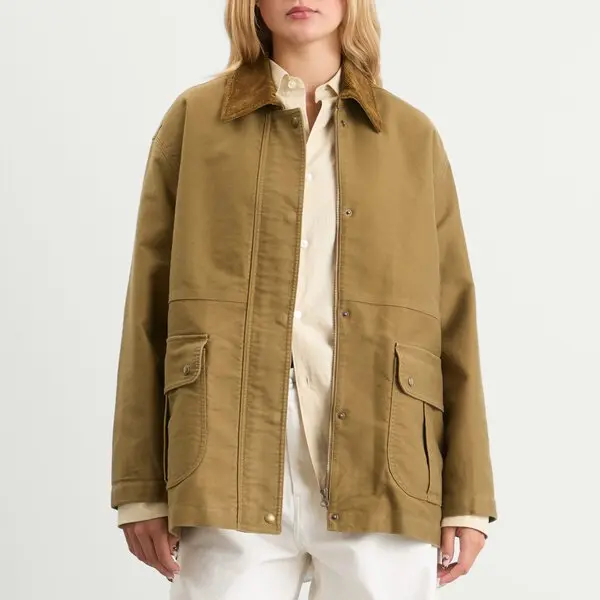 NOTHING WRITTEN Mole Skin Hunting Cotton Jacket