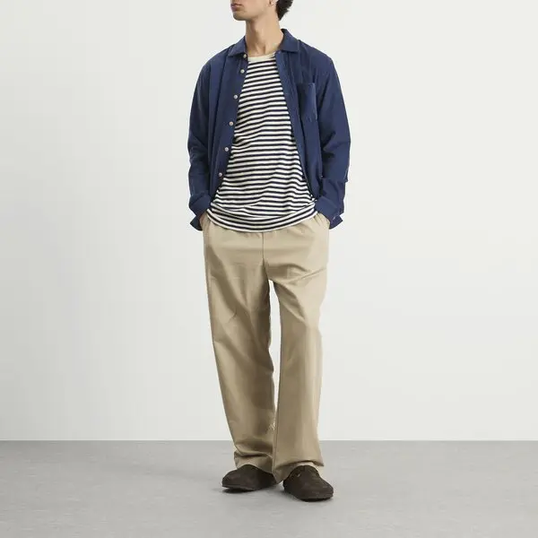 Folk Direction Babycord Shirt - Washed Ink