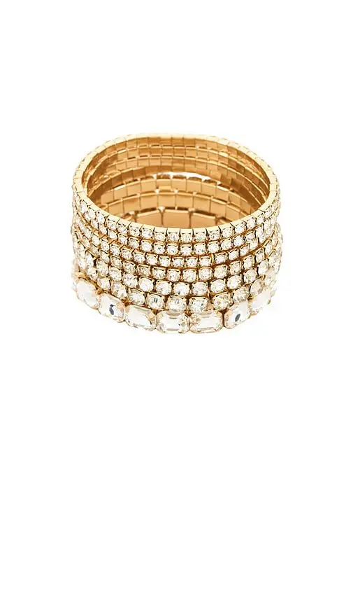 Dannijo Valentina Gold Bracelet Set - Metallic Gold
