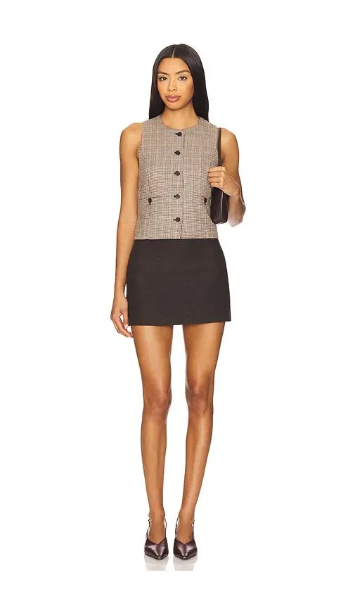 Blanknyc Checked Waistcoat