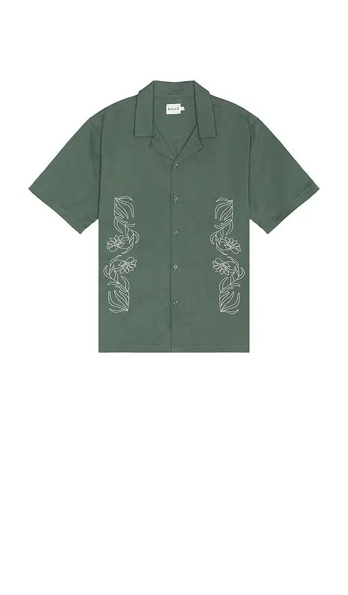 BOUND Floral Embroidery Shirt In . Also
