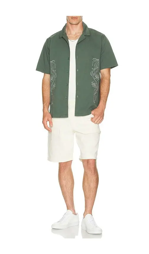 BOUND Floral Embroidery Shirt In . Also