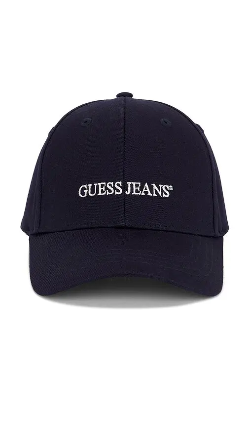 Guess Embroidered Baseball Cap - Navy