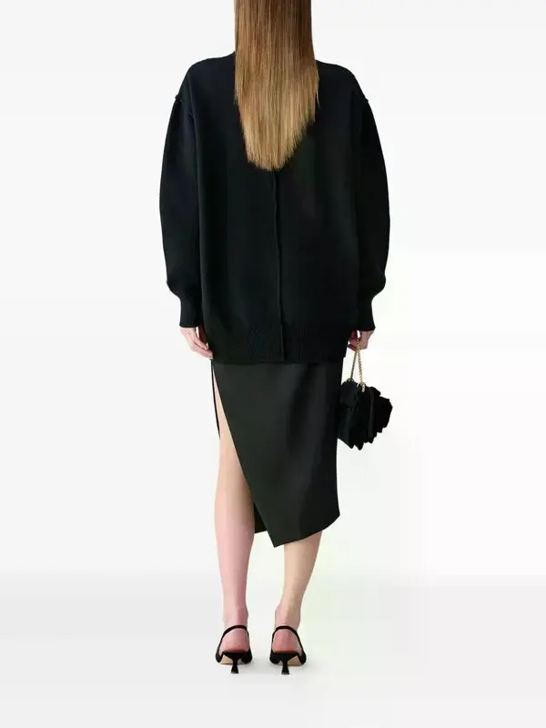 Carolina Herrera Asymmetric Gathered Midi Skirt