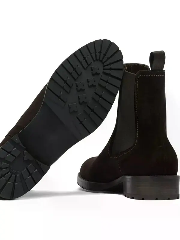 MARETTO Elastic-panel Suede Boots