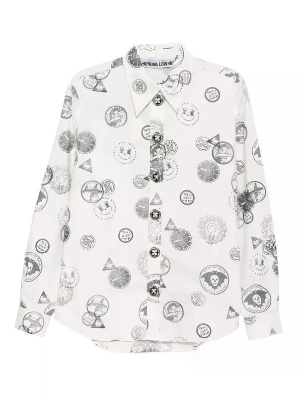 CHOPOVA LOWENA All-over Print Cotton Shirt