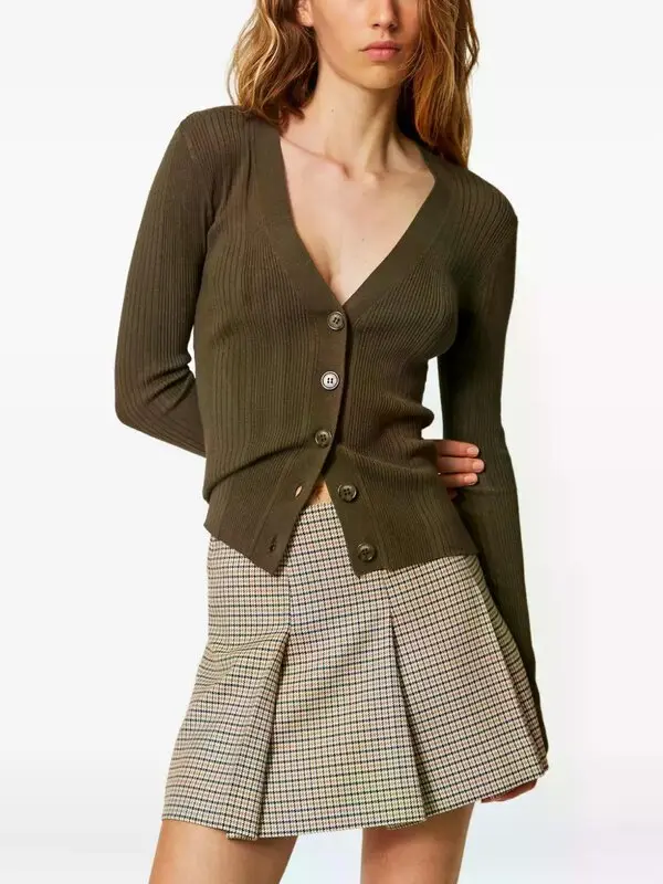 TWINSET Rib-knit Button Cardigan