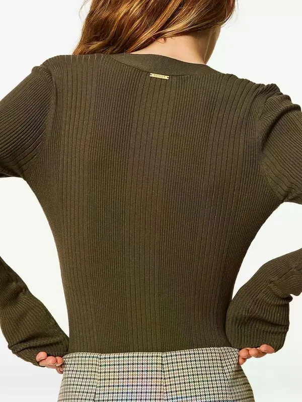 TWINSET Rib-knit Button Cardigan