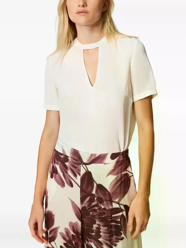 TWINSET Keyhole-neckline Blouse - White
