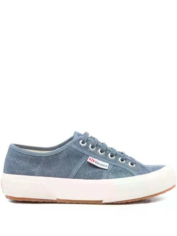 Superga Lace-up Cotton Sneakers - Blue