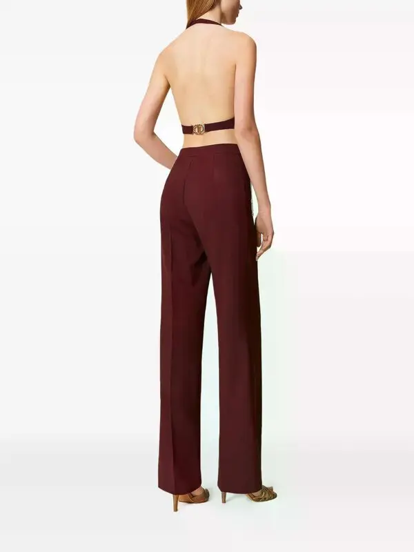 TWINSET Halter Neck Buttoned Waistcoat - Red