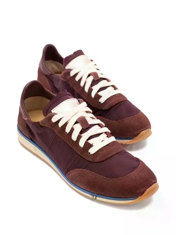 Patrizia Pepe Suede-panels Low-top Sneakers - Brown