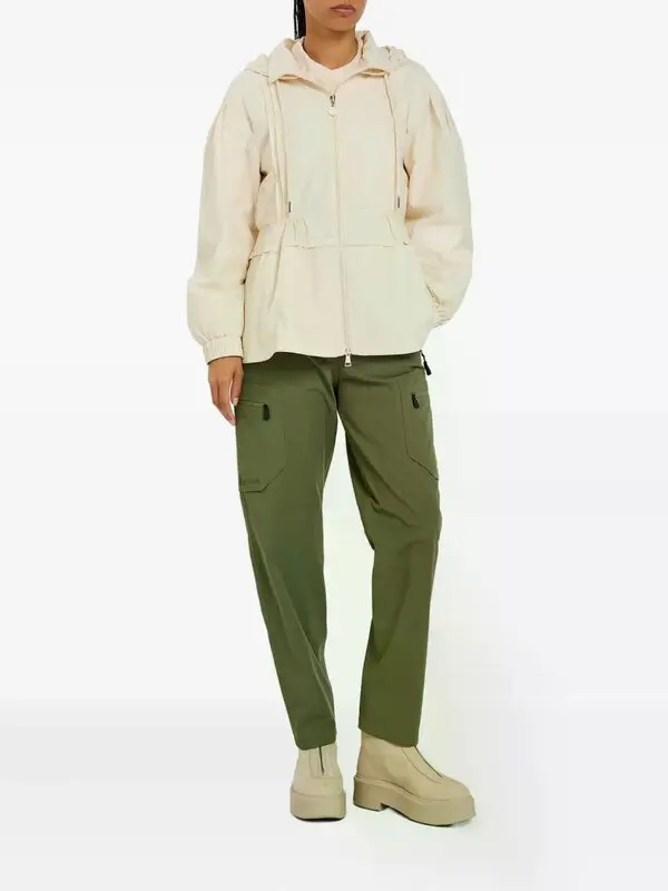 Moncler Pleated Hooded Jacket - Neutrals
