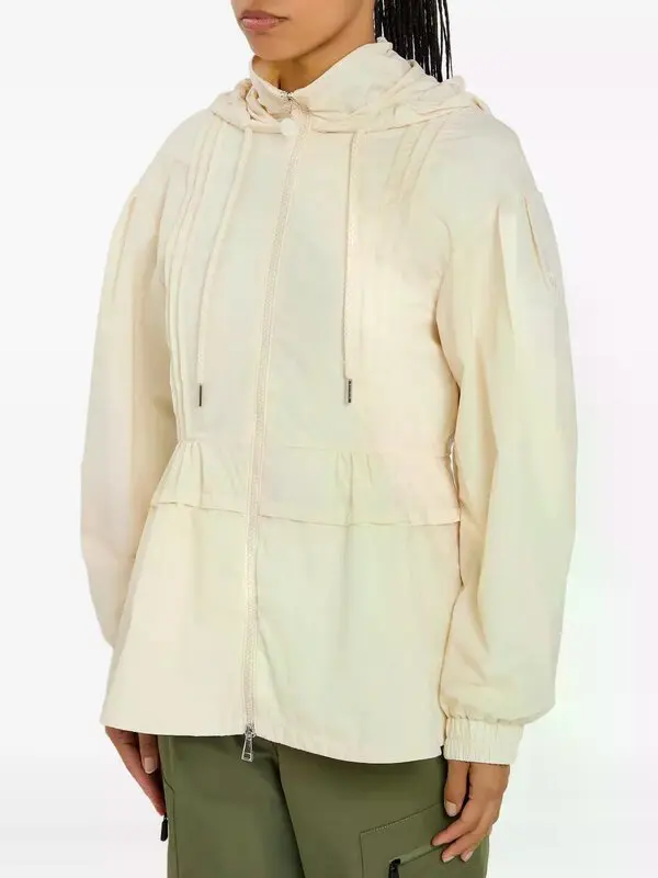 Moncler Pleated Hooded Jacket - Neutrals