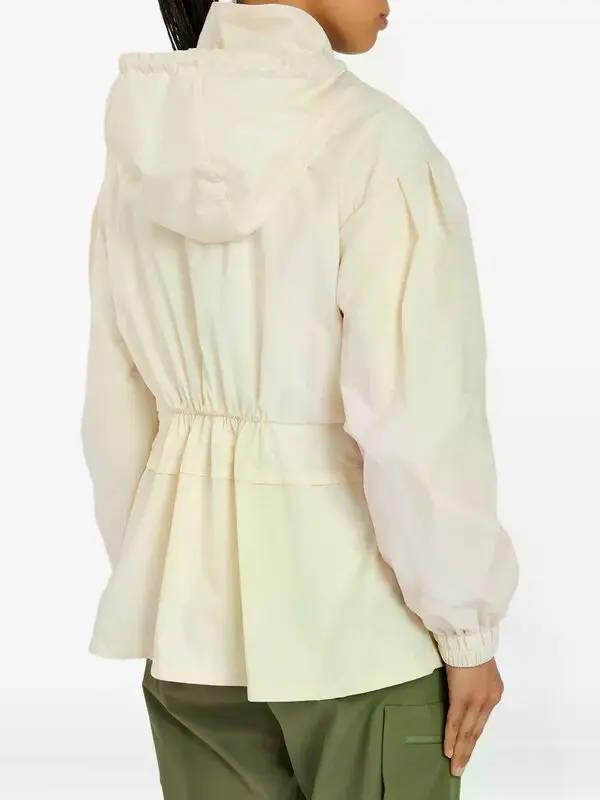 Moncler Pleated Hooded Jacket - Neutrals