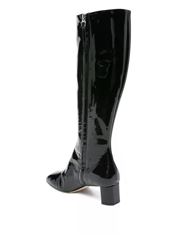 AeydĒ 45mm Marty Patent Calf Leather Knee-high Boots