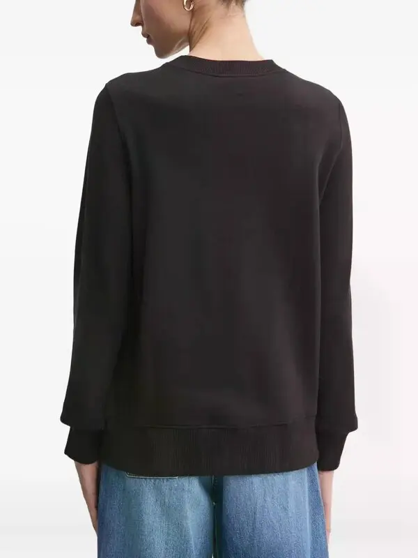 Versace Logo Embroidered Crew Neck Sweatshirt