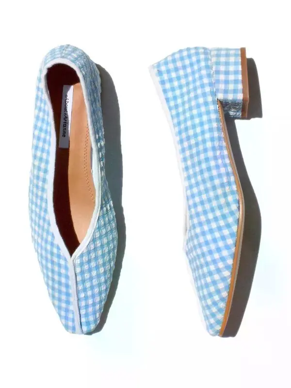 ABOUT ARIANNE 30mm Gingham Pumps
