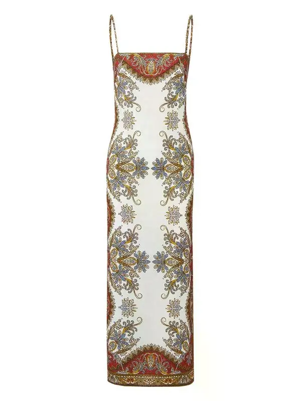 Veronica Beard Petra Paisley-print Midi Dress