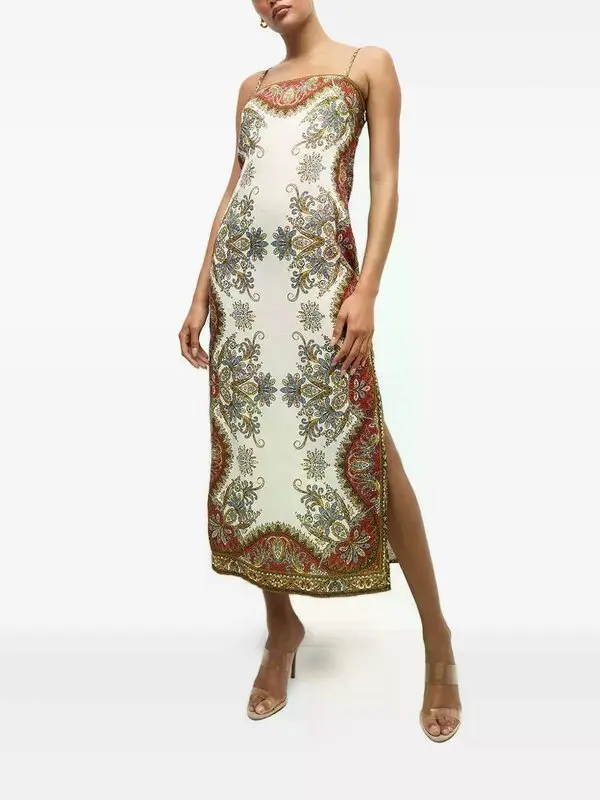 Veronica Beard Petra Paisley-print Midi Dress
