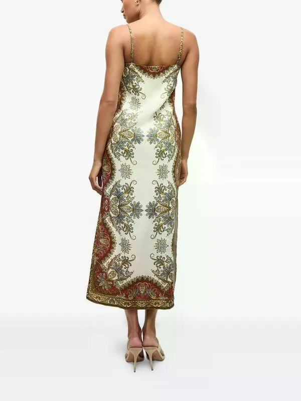 Veronica Beard Petra Paisley-print Midi Dress