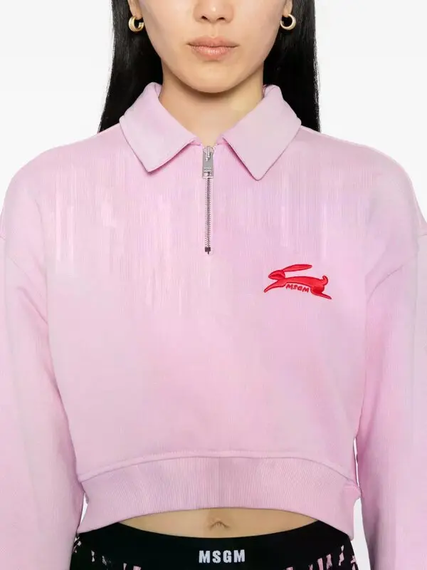 MSGM Logo-embroidered Top