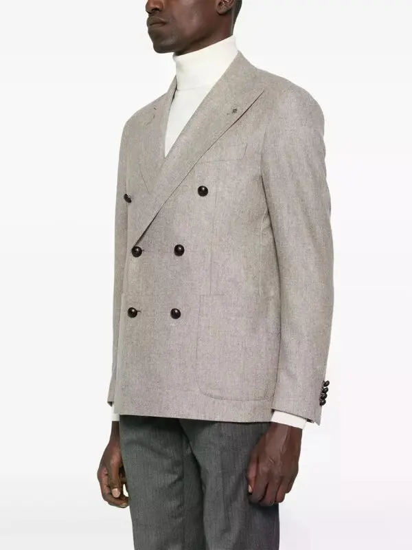 Tagliatore Double-breasted Blazer - Grey